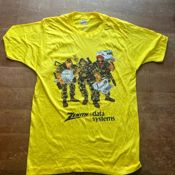 Shirts | Deadstock Vintage Tshirt Computer Zenith Data 197s | Poshmark